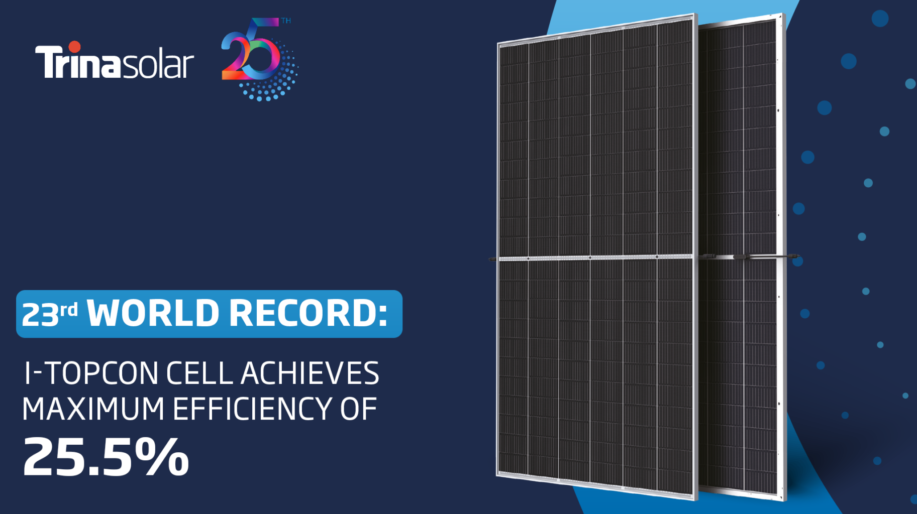 Trina Solar breaks world record yet again by setting i-TOPCon cell ...
